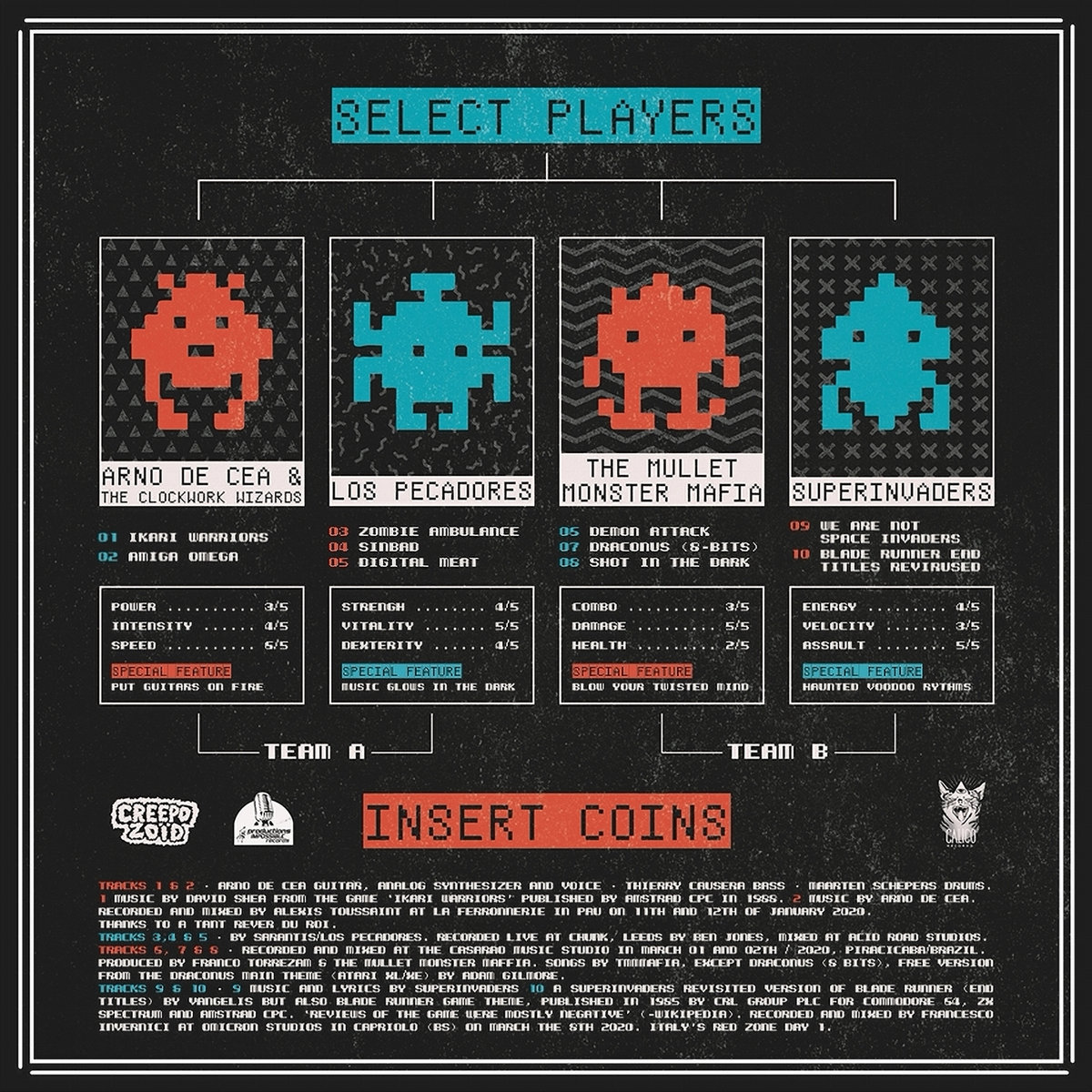 RETRO GAMING SPLIT 10" (recherche nouveau bassiste) | Arno De Cea & the ...