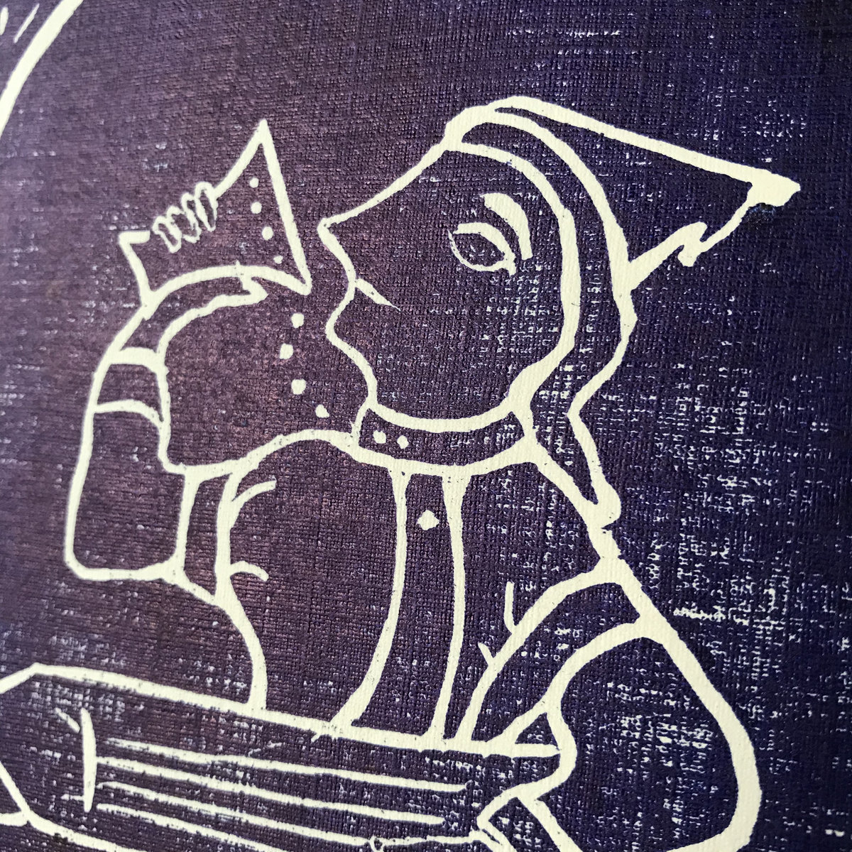 Stary Olsa Handmade Linoprint Postcard with Autographs | Stary Olsa