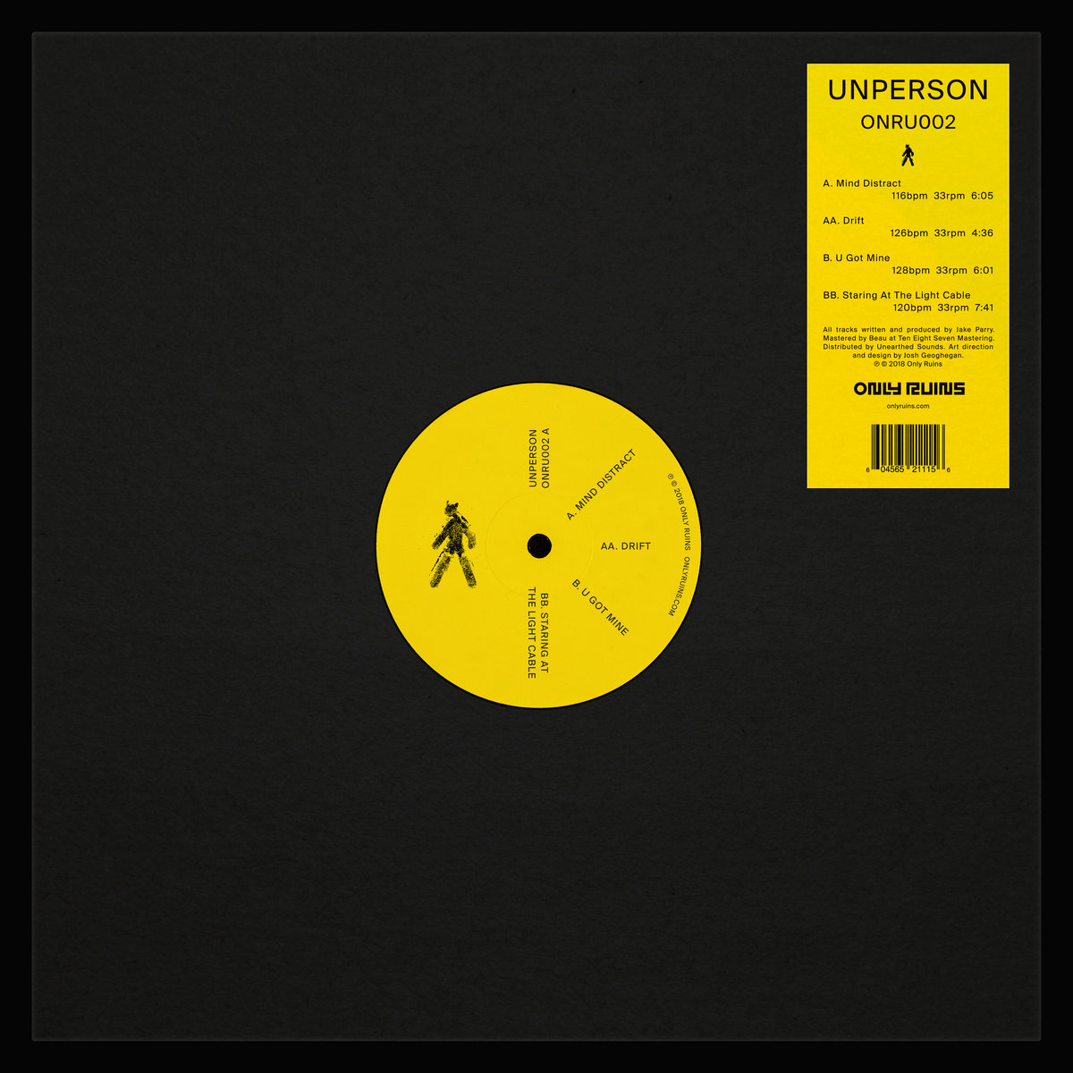 Unperson - ONRU002 | Unperson | Only Ruins