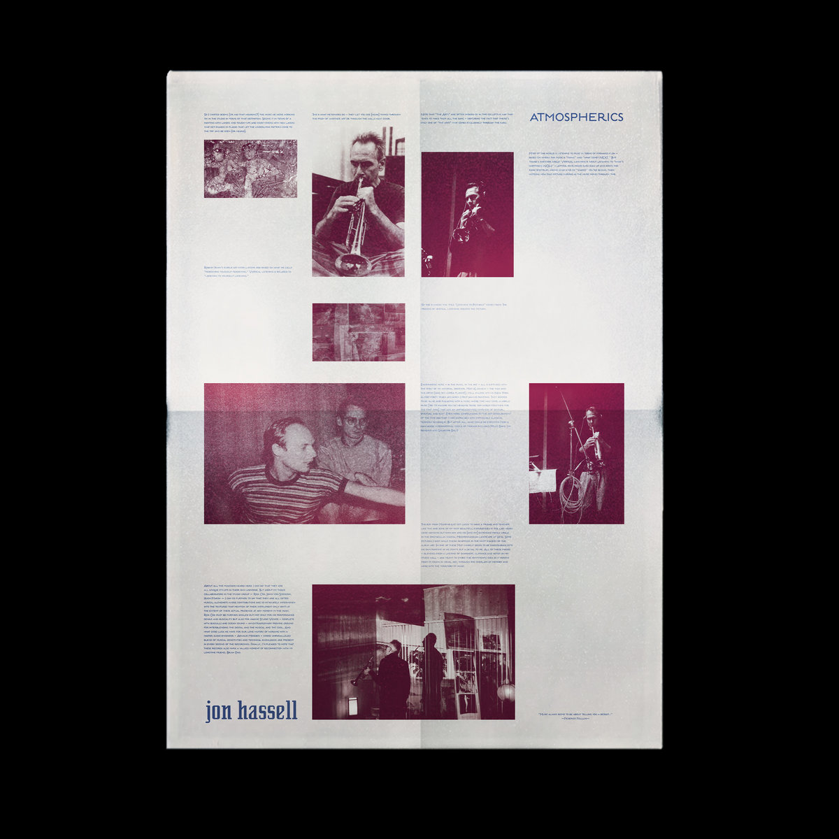 Pentimento poster designed by Collin D Fletcher | Jon Hassell