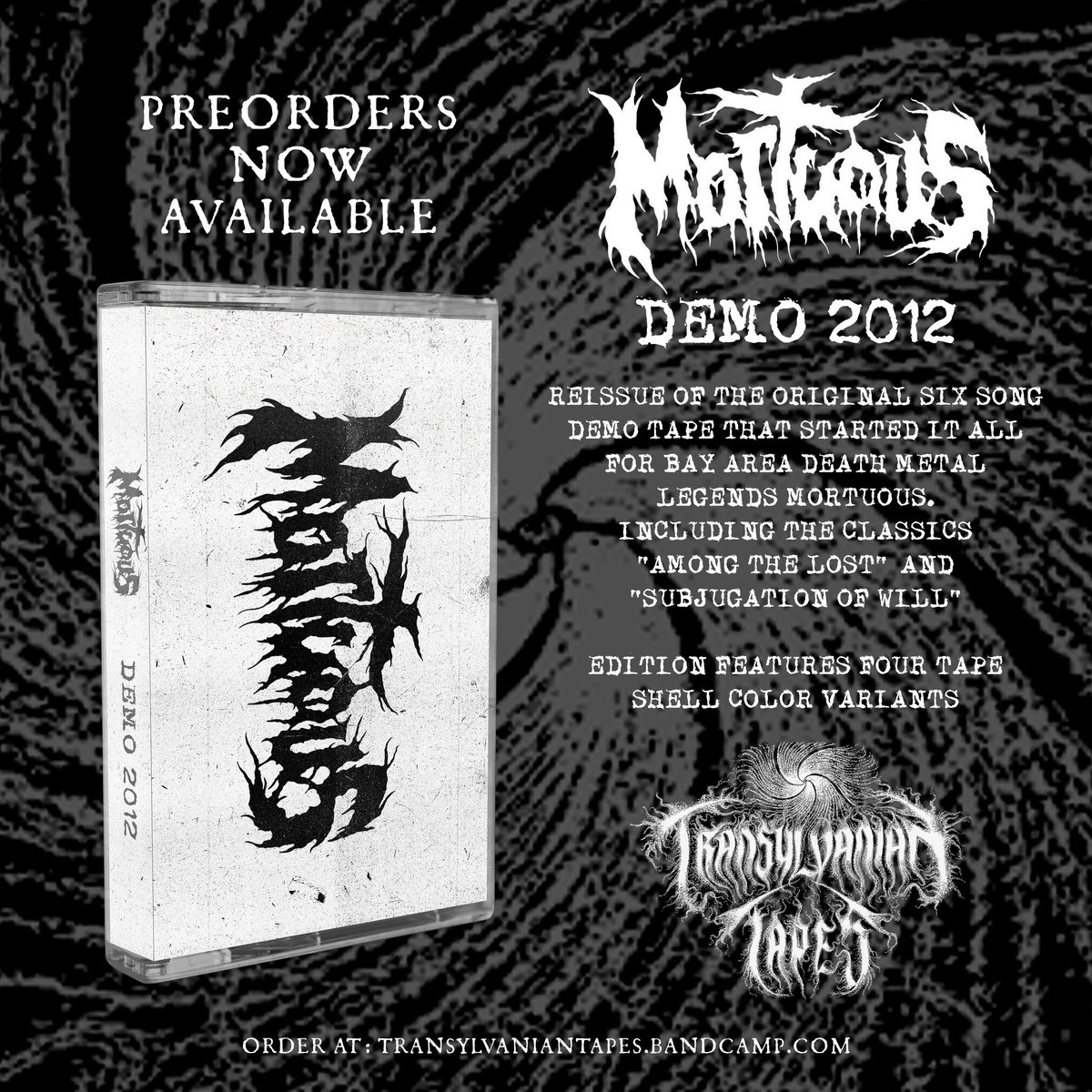 Mortuous - Demo 2012 | MORTUOUS | Transylvanian Recordings