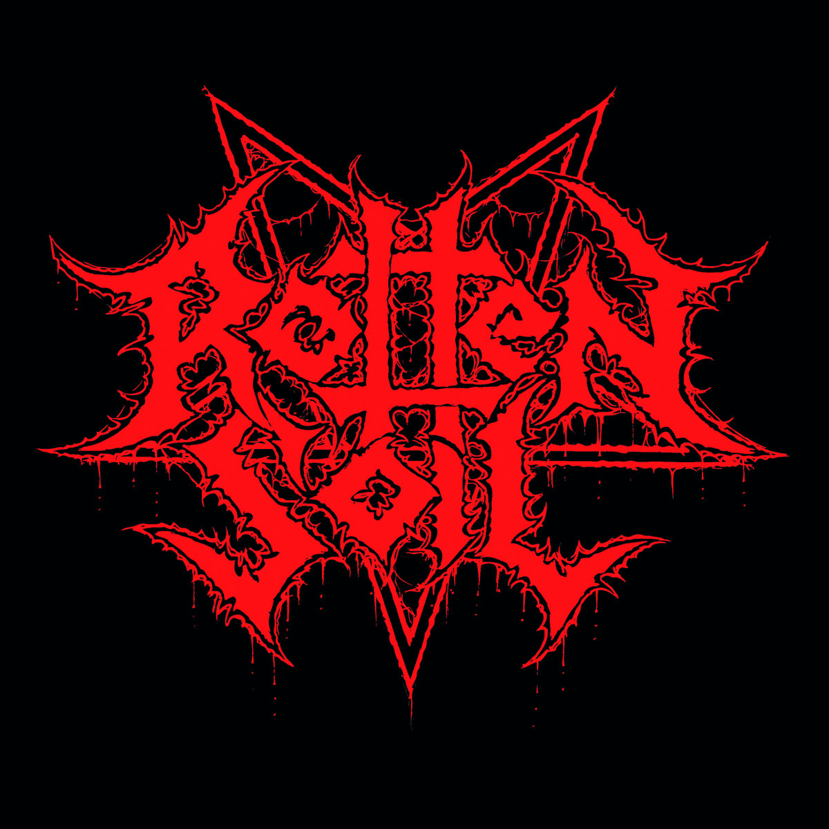 Rotten Soil Logo Sticker RED | Rotten Soil