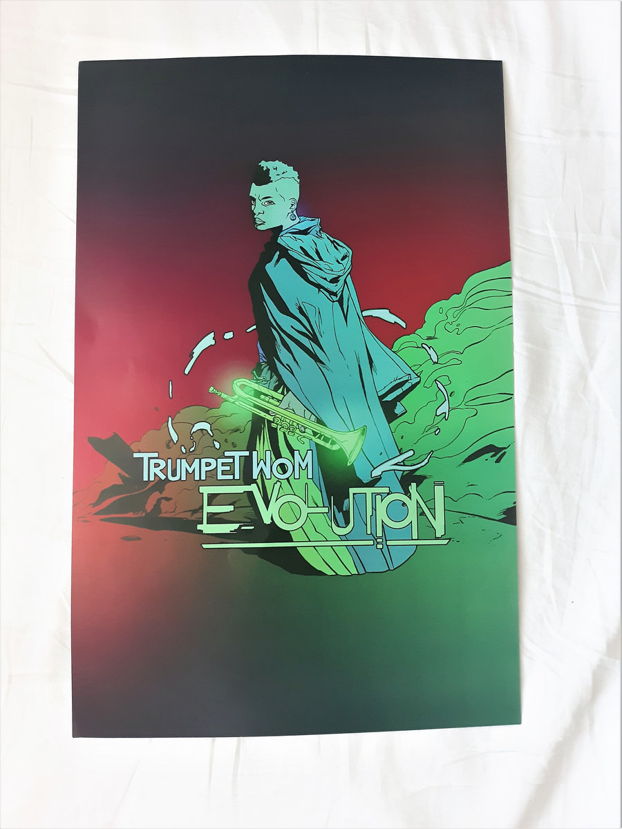 Evolution Comic Poster | Trumpet Wom'