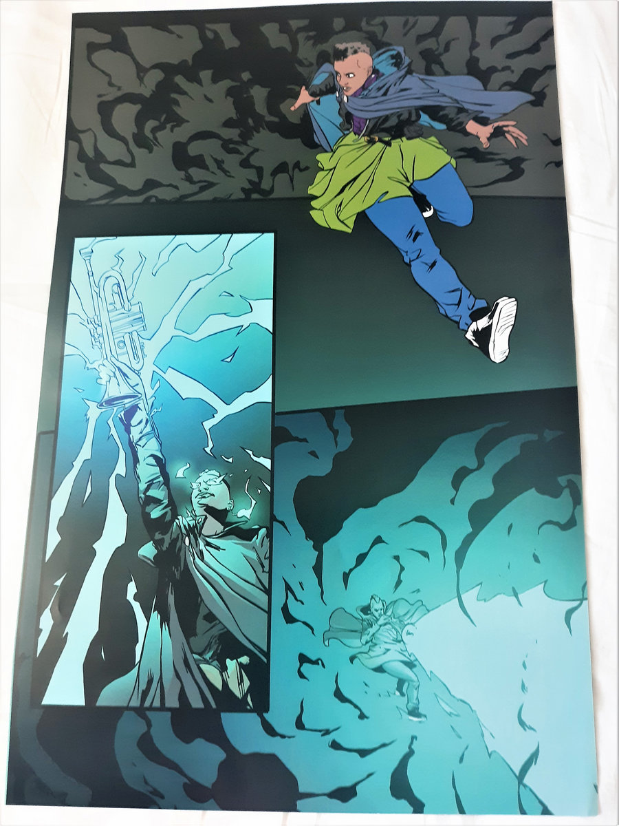 Evolution Comic Poster | Trumpet Wom'