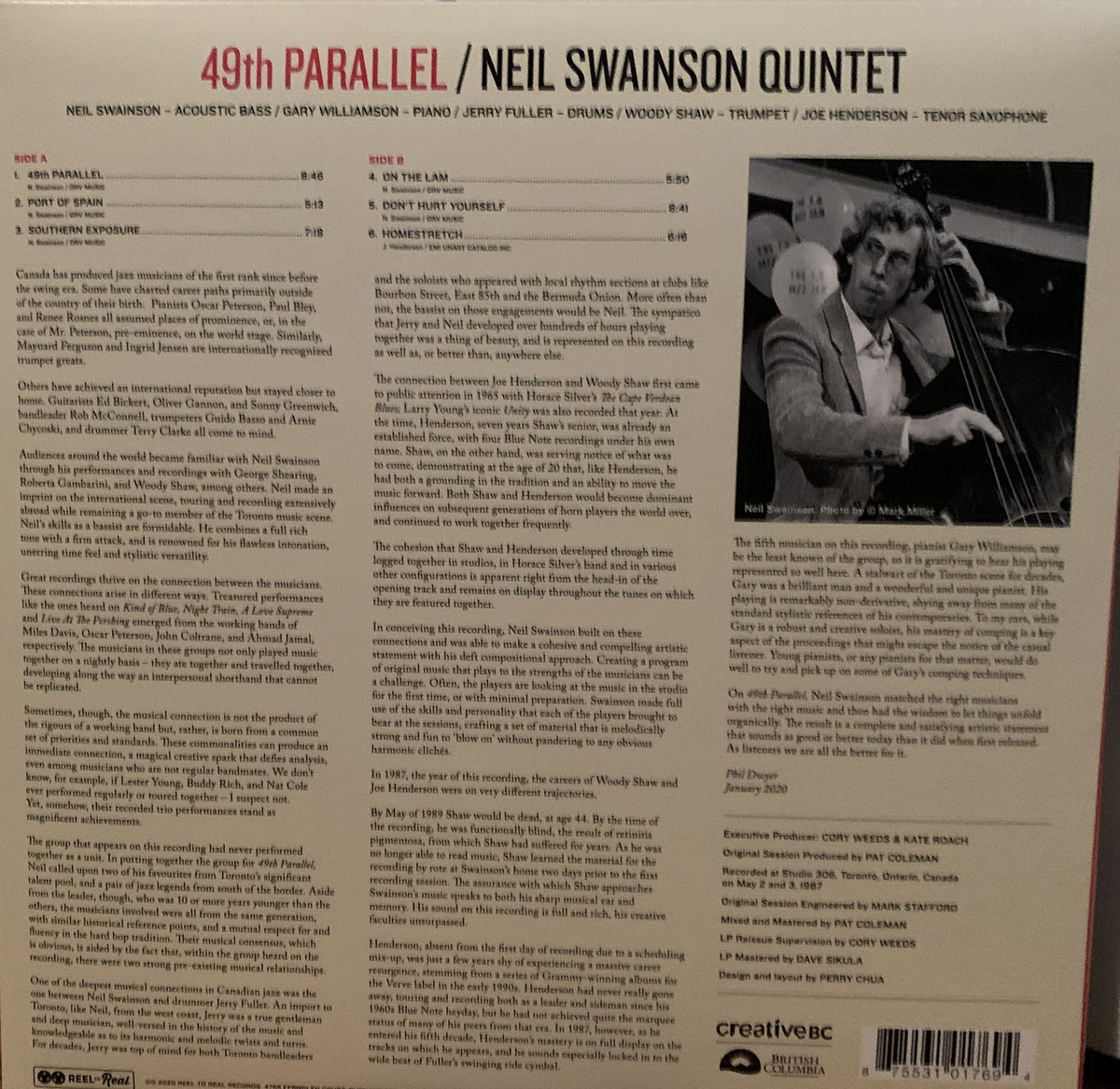49th Parallel | Neil Swainson Quintet