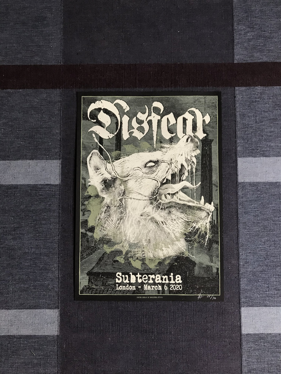 Disfear London - Screen printed poster | Disfear