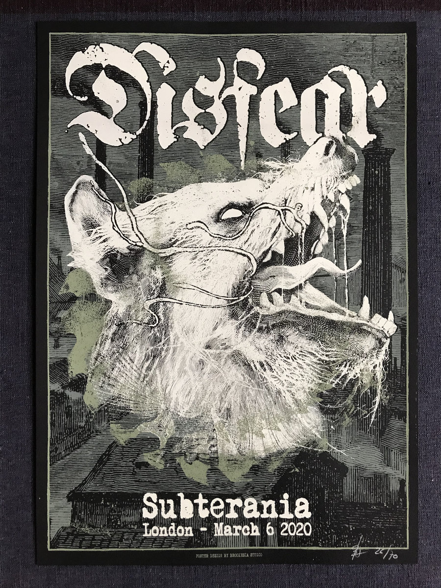 Disfear London - Screen printed poster | Disfear