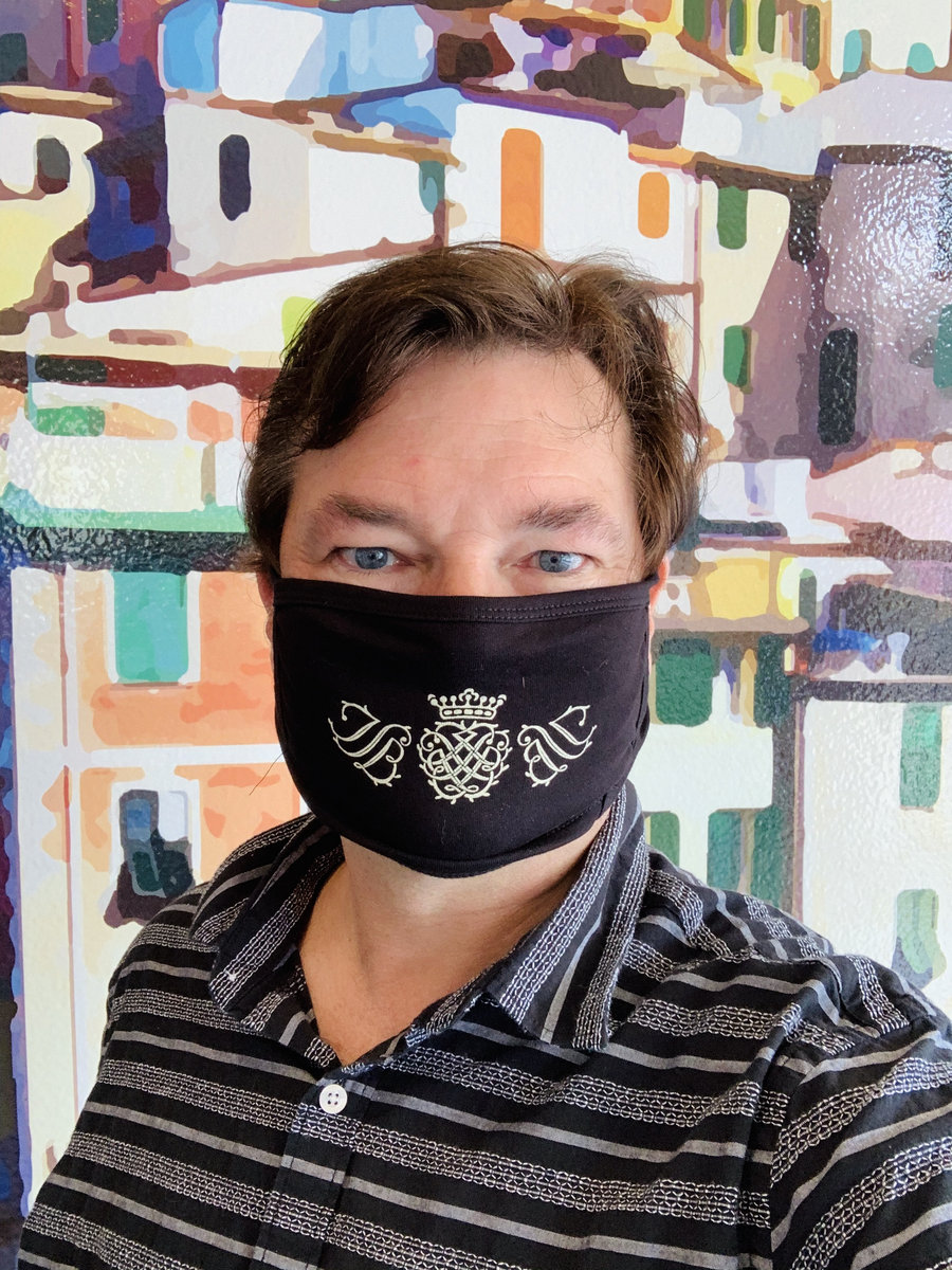 Mask w/ JS Bach Crest | Open Classical