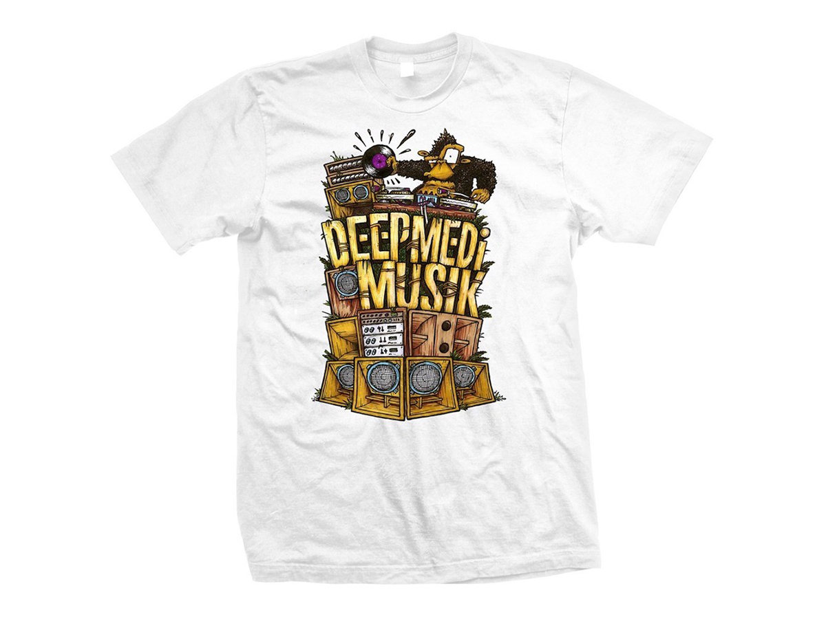 DEEP MEDi ORIGINAL STACK LOGO (COLOUR ON WHITE) | Deep Medi Musik