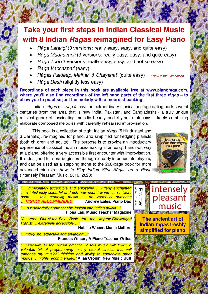 7 Quite Easy Raga Malhar - Indian Ragas for Piano Made Easy | John Pitts