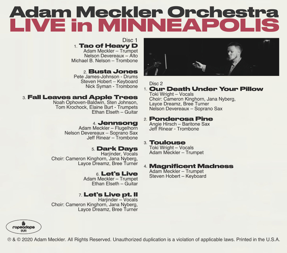 Live in Minneapolis | The Adam Meckler Orchestra