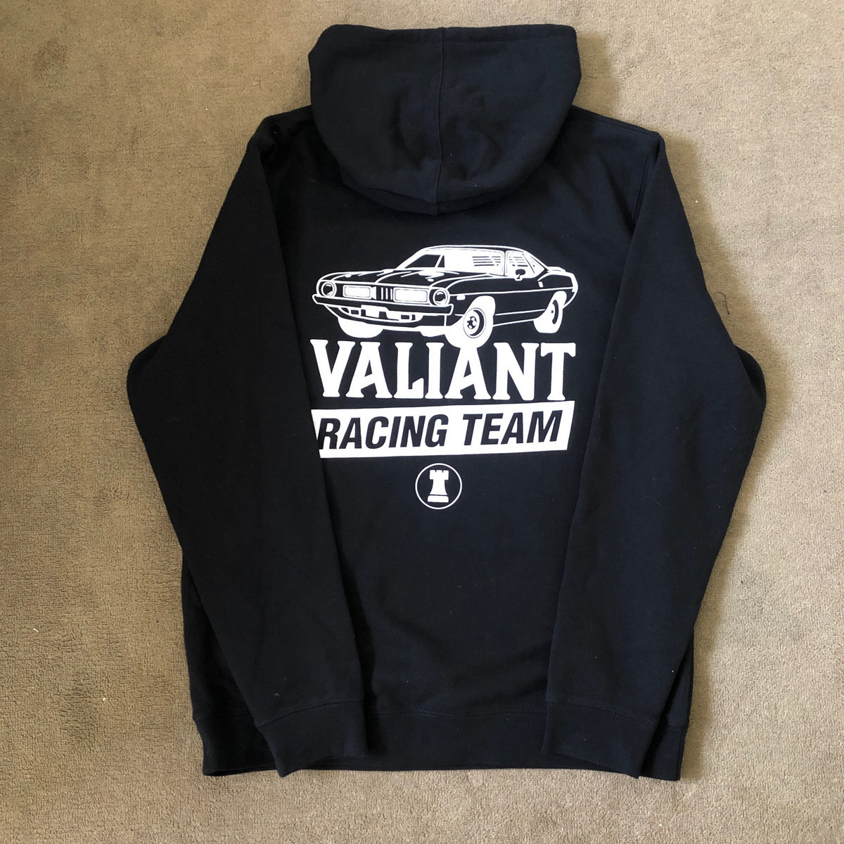Valiant Racing Team Hoodie - Black | Valiant Records
