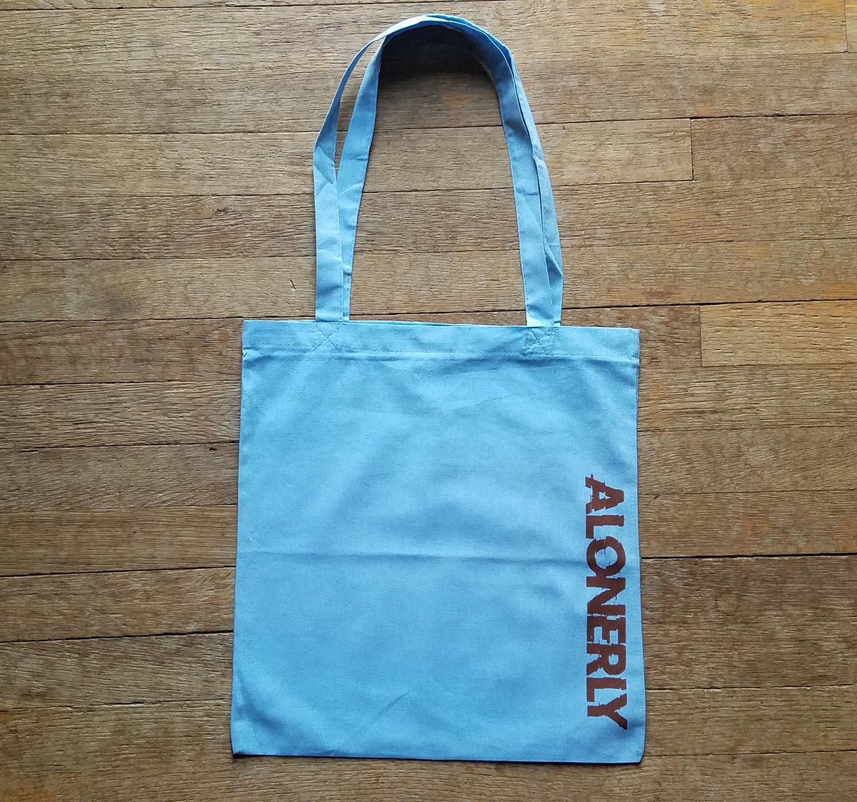 Screen Printed Tote Bag - Blue | Alonerly