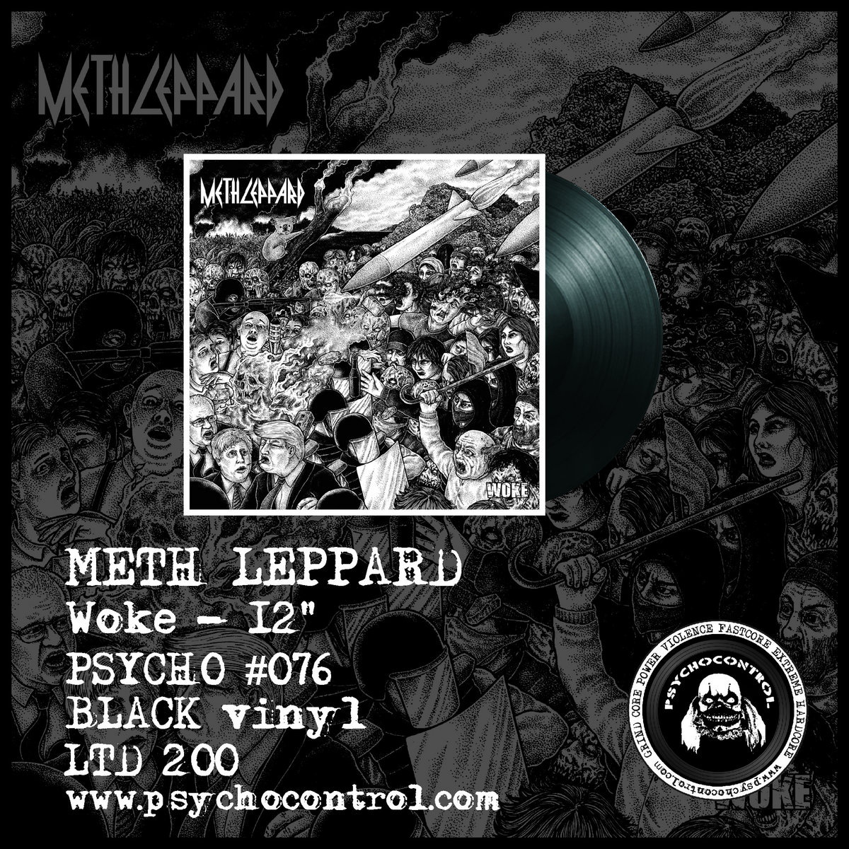 PSYCHO #076_METH LEPPARD - Woke LP | METH LEPPARD | Psychocontrol records