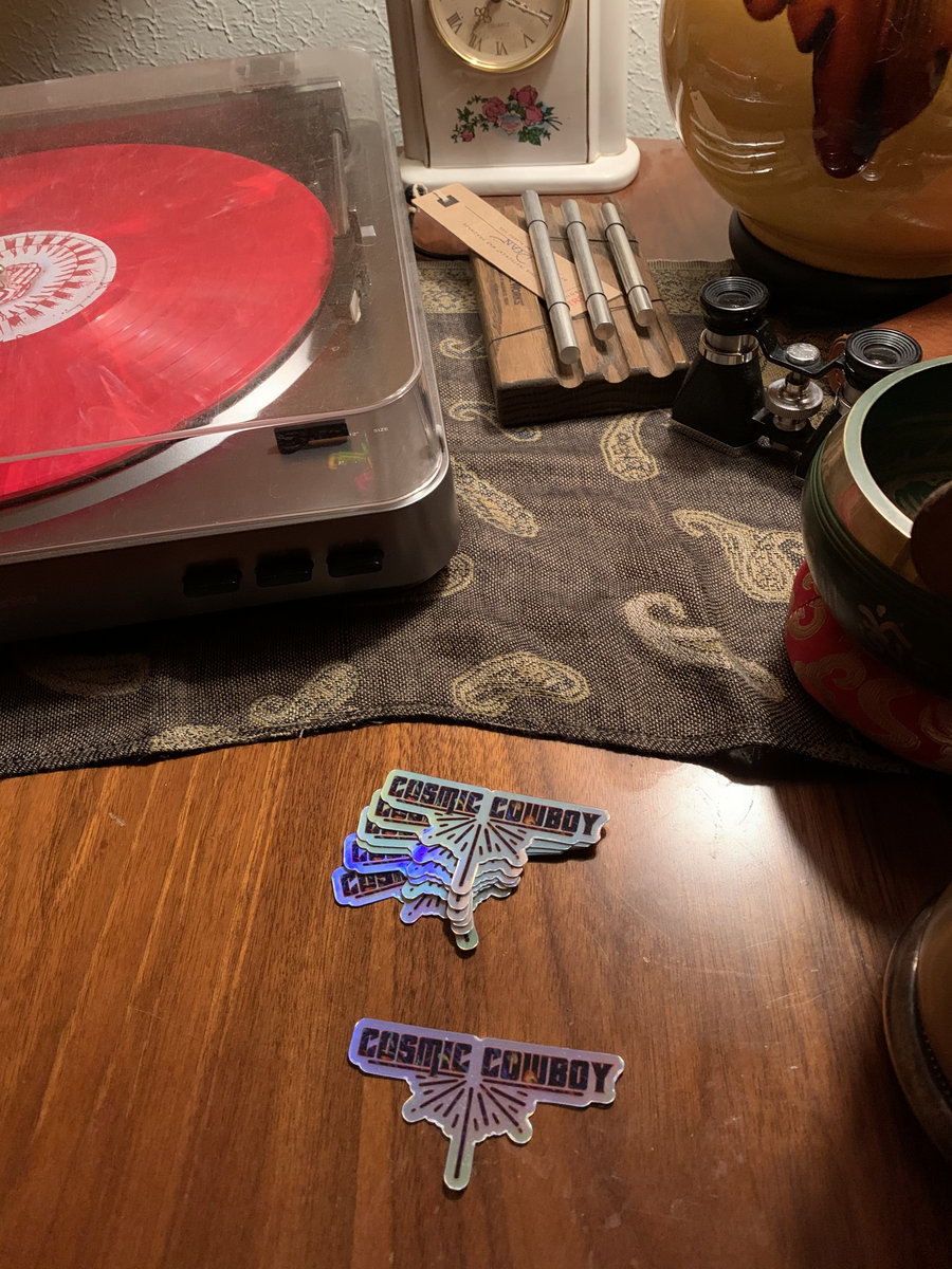 CC Logo Holographic Die Cut Stickers | Cosmic Cowboy