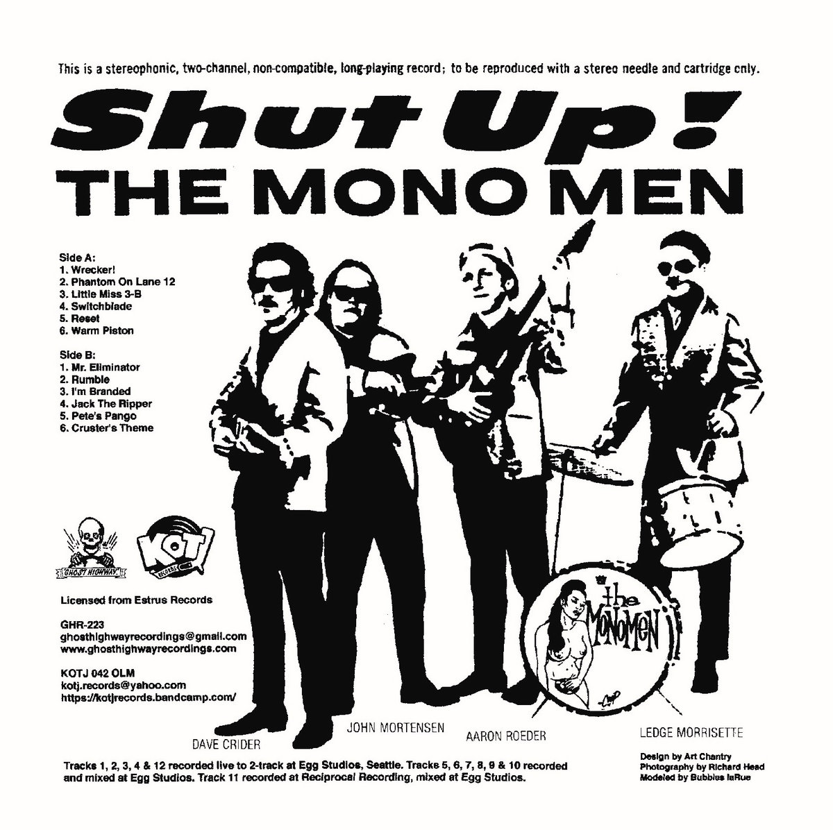Shut Up! | Mono Men | KOTJ Records