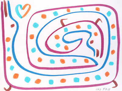 Jad Fair's Original Drawing: Circle Birds | Folk Wisdom