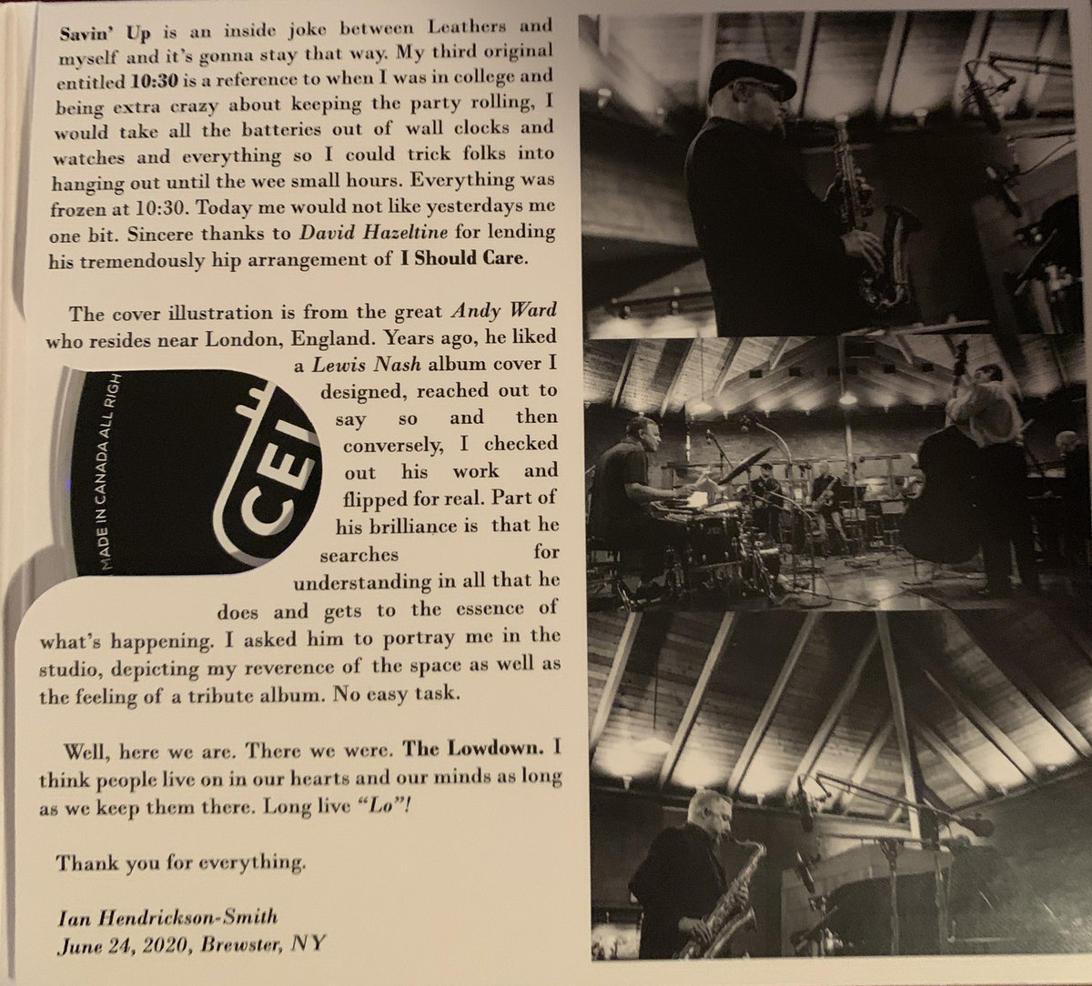 The Lowdown | Ian Hendrickson-Smith