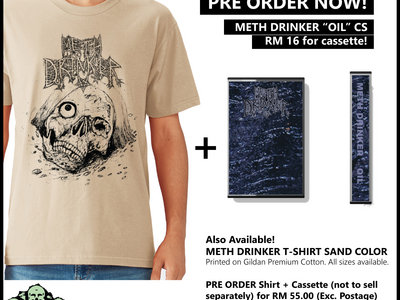 SAND COLOR METH DRINKER SHIRT + CASSETTE | Cactus Records