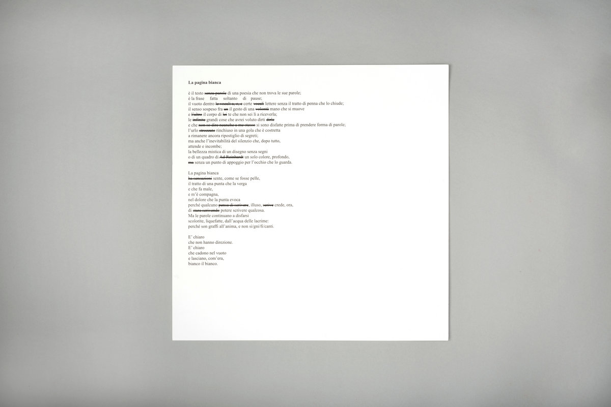 La Pagina Bianca - Artist Edition | VILLA LONTANA RECORDS