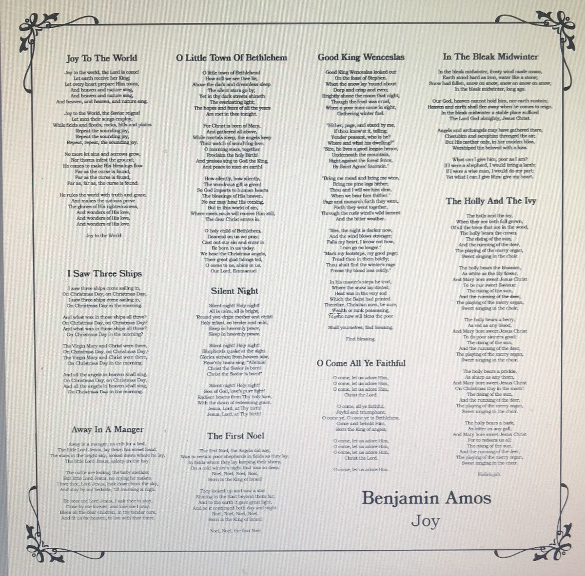 Joy | Benjamin Amos