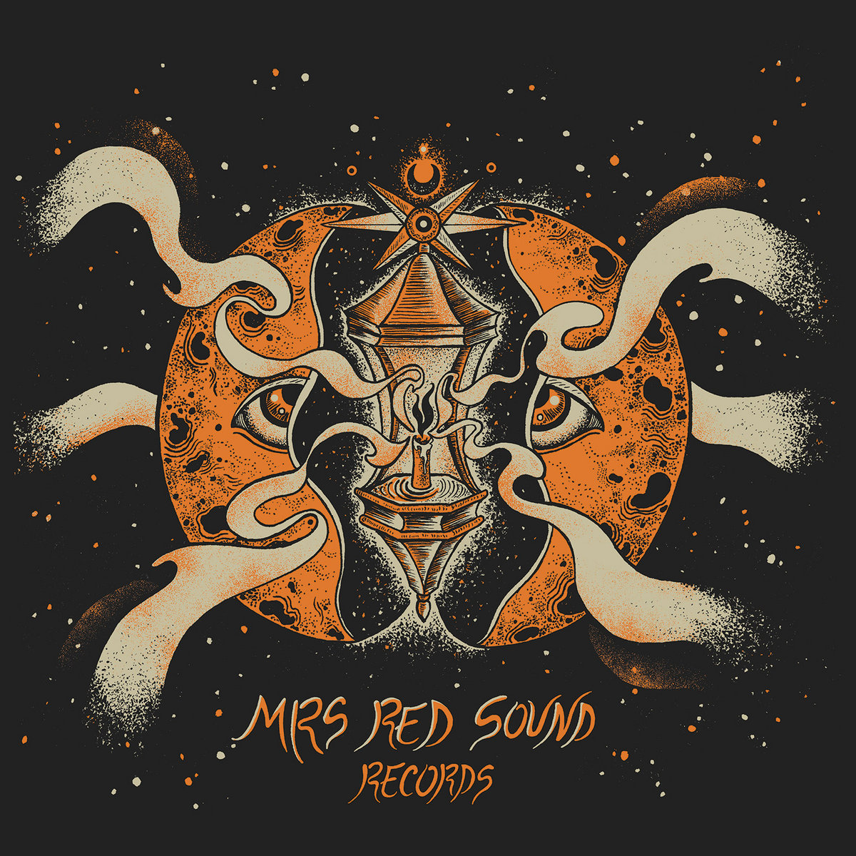 MRS RED SOUND RECORDS 30X30 SILKSCREEN | Mars Red Sky