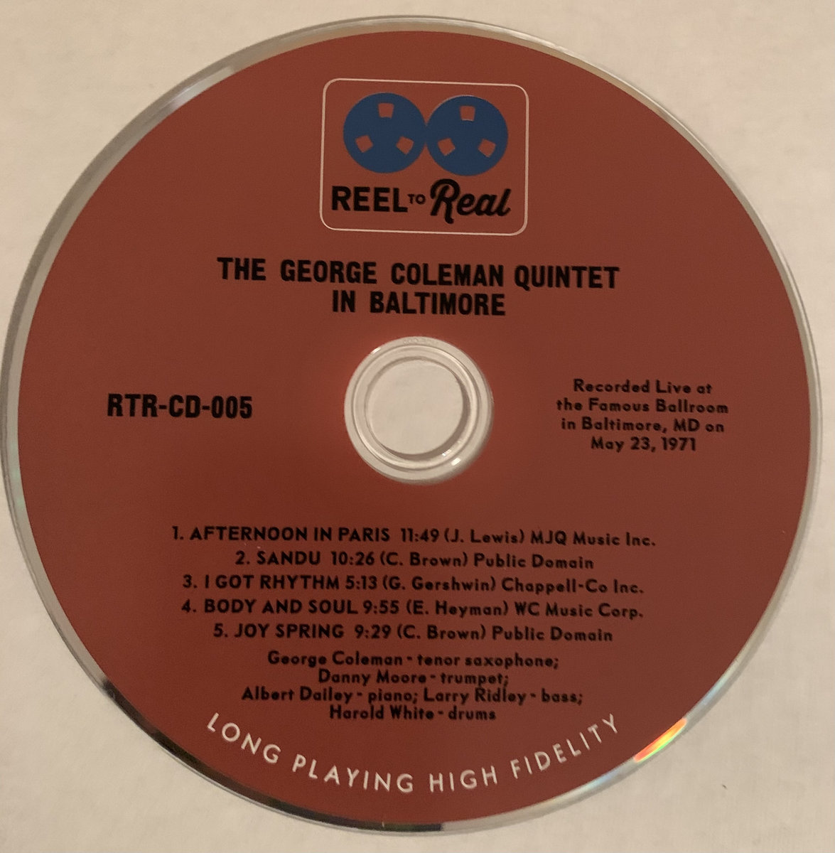 In Baltimore | George Coleman Quintet