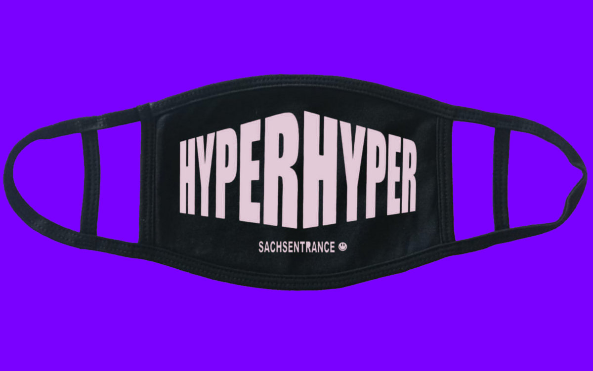HYPER HYPER// RAVE SAFE Mask in Silver//Pink | Sachsentrance