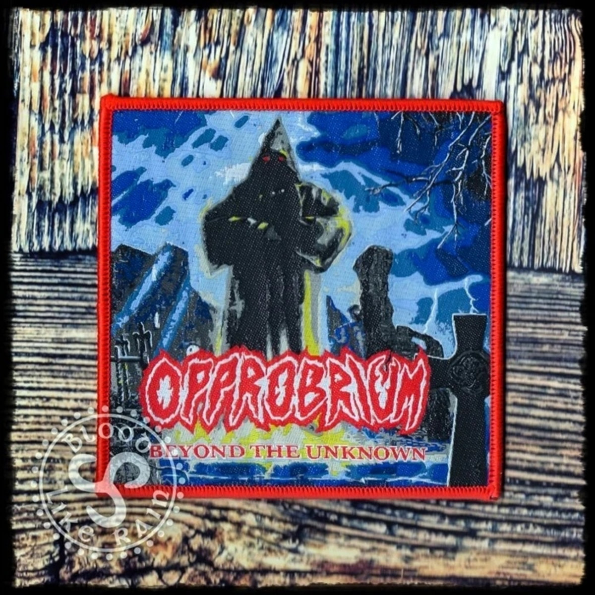 Opprobrium 'Beyond The Unknown' 30th Anniversary Woven Patch RED EDGE ...