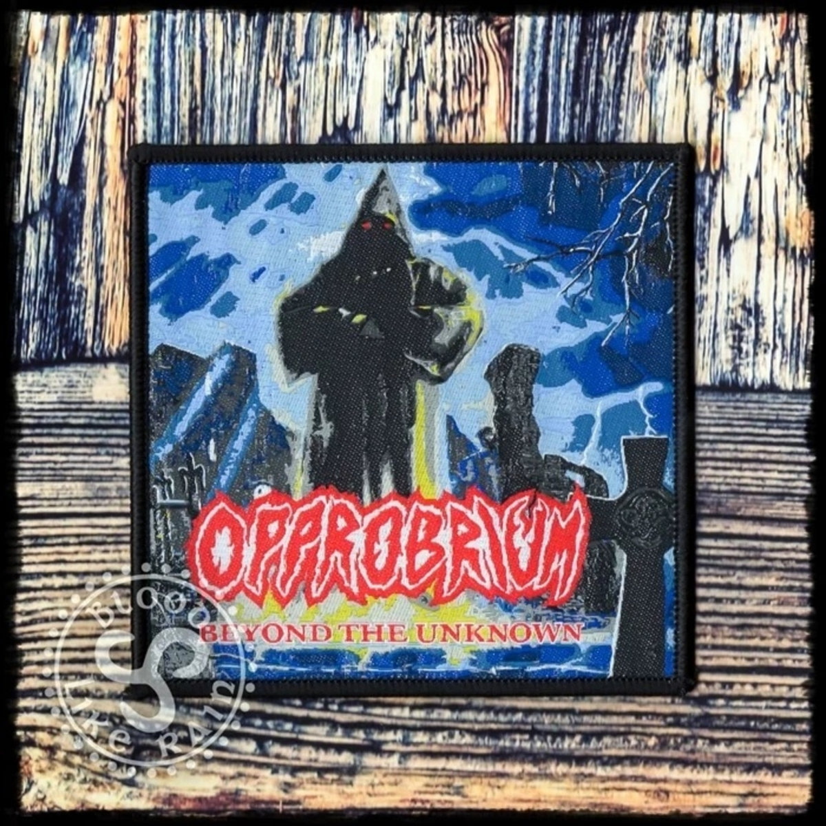 Opprobrium 'Beyond The Unknown' 30th Anniversary Woven Patch BLACK EDGE ...