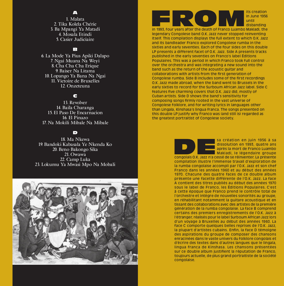 La Rumba De Mi Vida | Franco et l'orchestre O.K. Jazz ‎ | Planet Ilunga