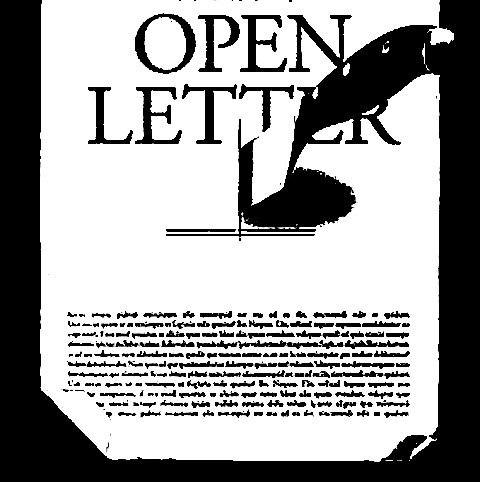 open letter | open letter