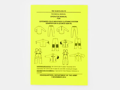 ECWCS Technical Manual — Special Bootleg | Giorgio Di Salvo