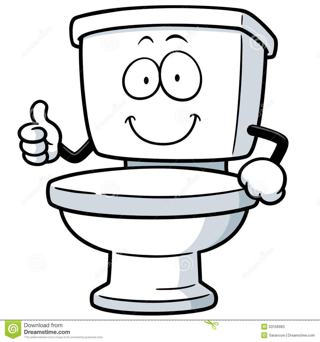hapy smiling toilet with thumb up | ABSOLUTE TRASH MEDIA