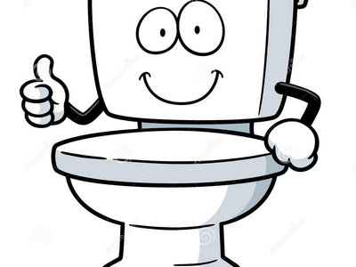 hapy smiling toilet with thumb up | ABSOLUTE TRASH MEDIA