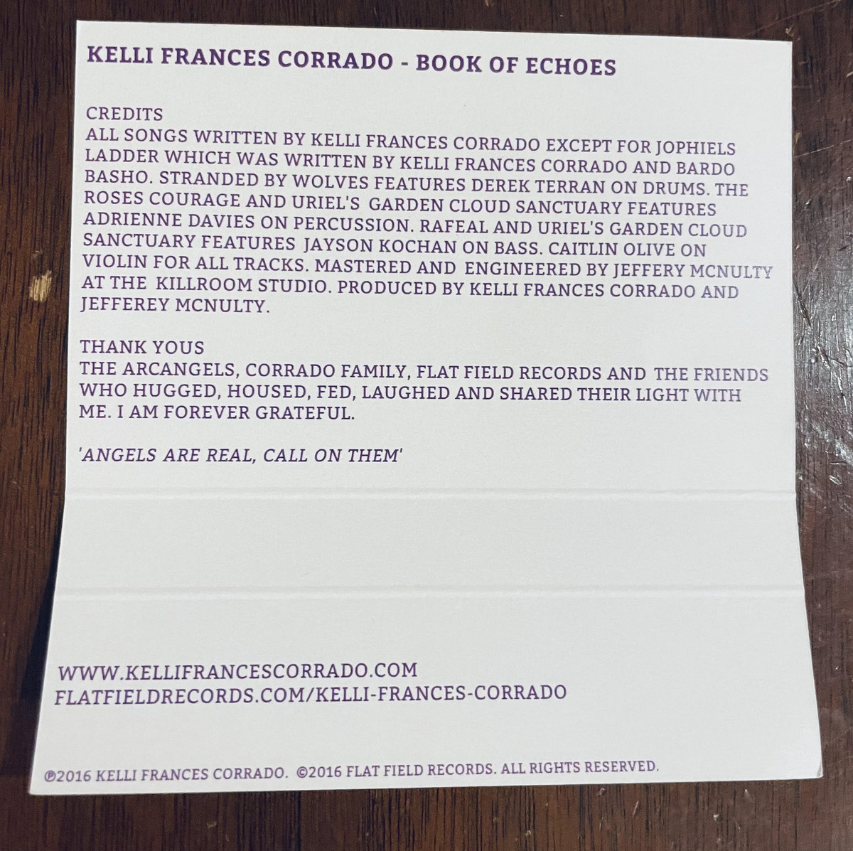 Book of Echoes | Kelli Frances Corrado