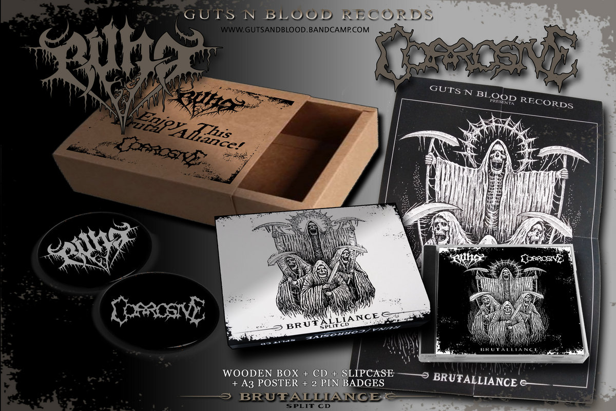 "Brutalliance" Split | RUNA/CORROSIVE | GUTS AND BLOOD Records