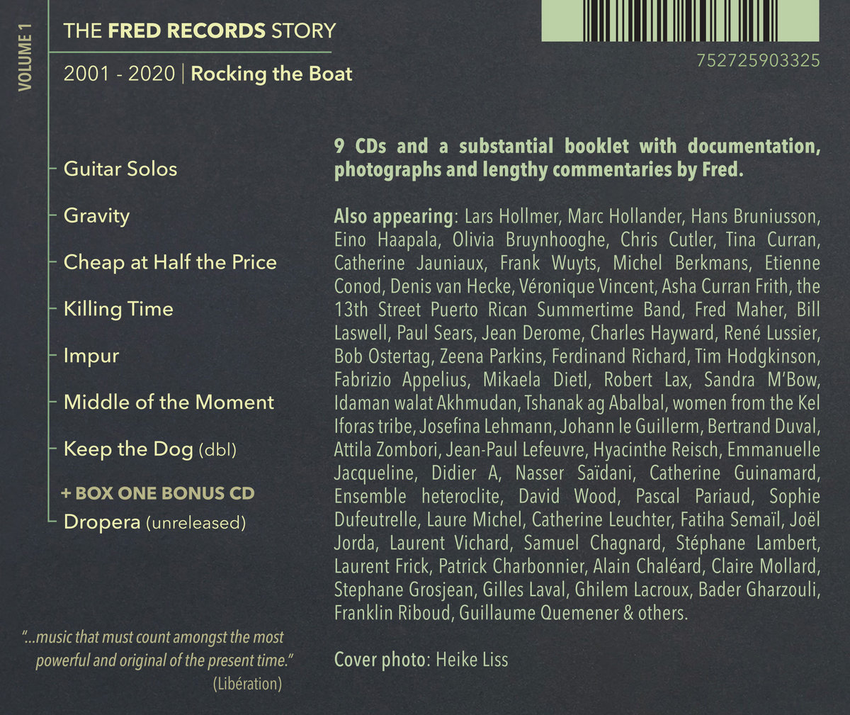 Rocking The Boat (Vol. 1 of The Fred Records Story, 2001-2020) | Fred Frith