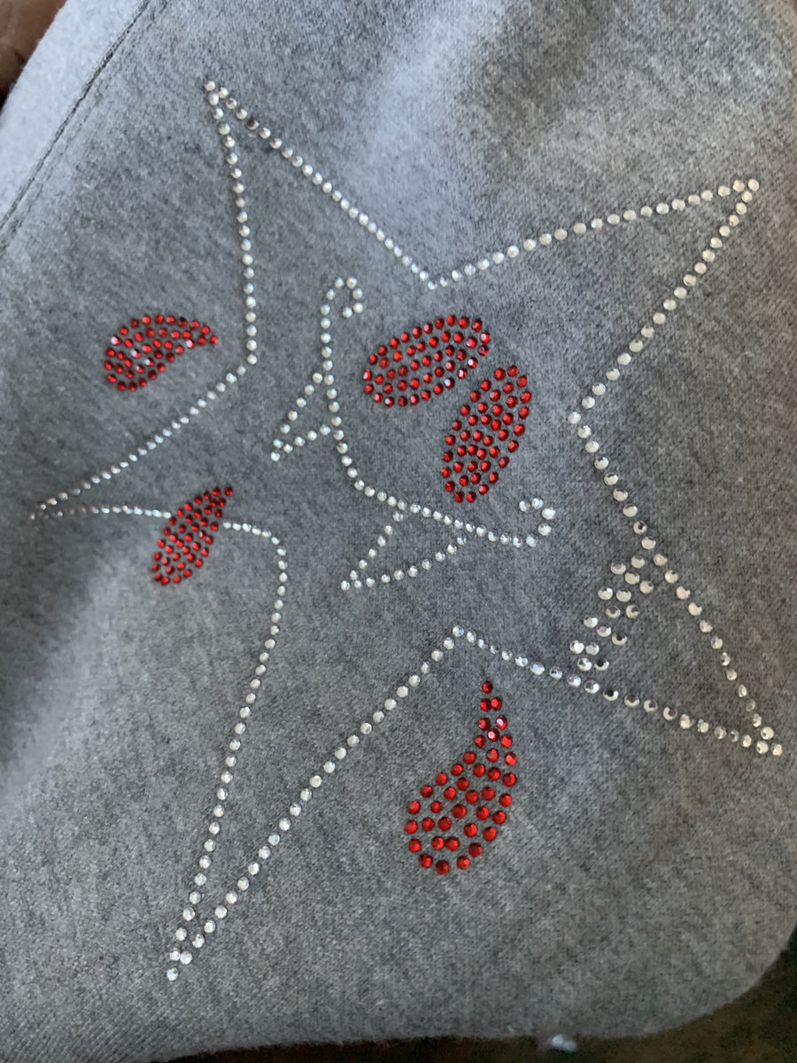 Hi-c No More Heros x Vampstar Rhinestone Hoodie Black/Grey | yung hi c