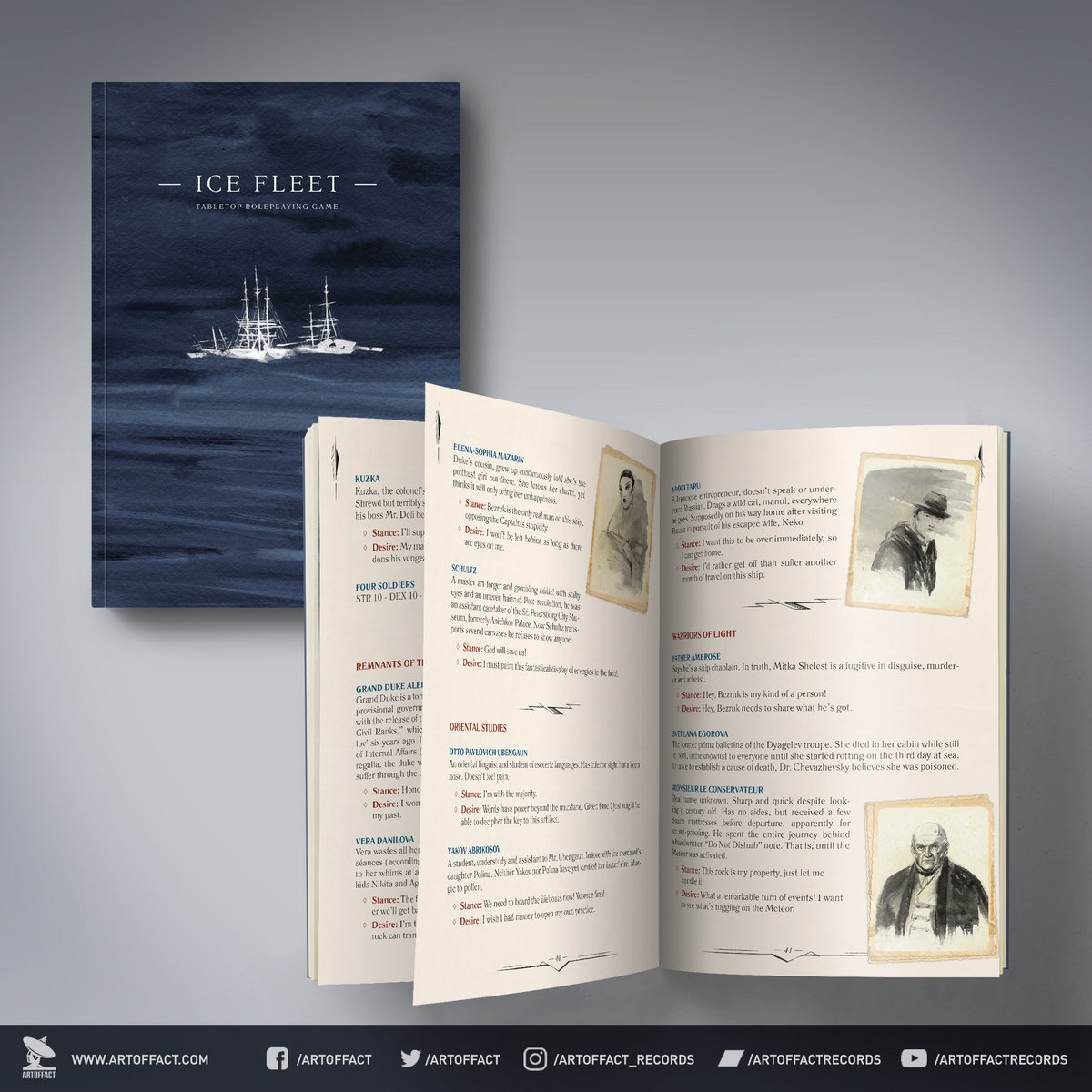 Ice Fleet RPG book: 40 Page RPG Tabletop Roleplaying Adventure | KAUAN