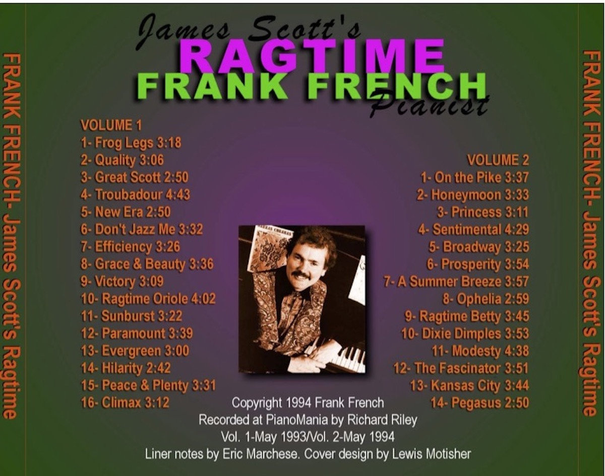 James Scott's Ragtime - Volumes 1 and 2 | Frank French, Pianist | Frank ...
