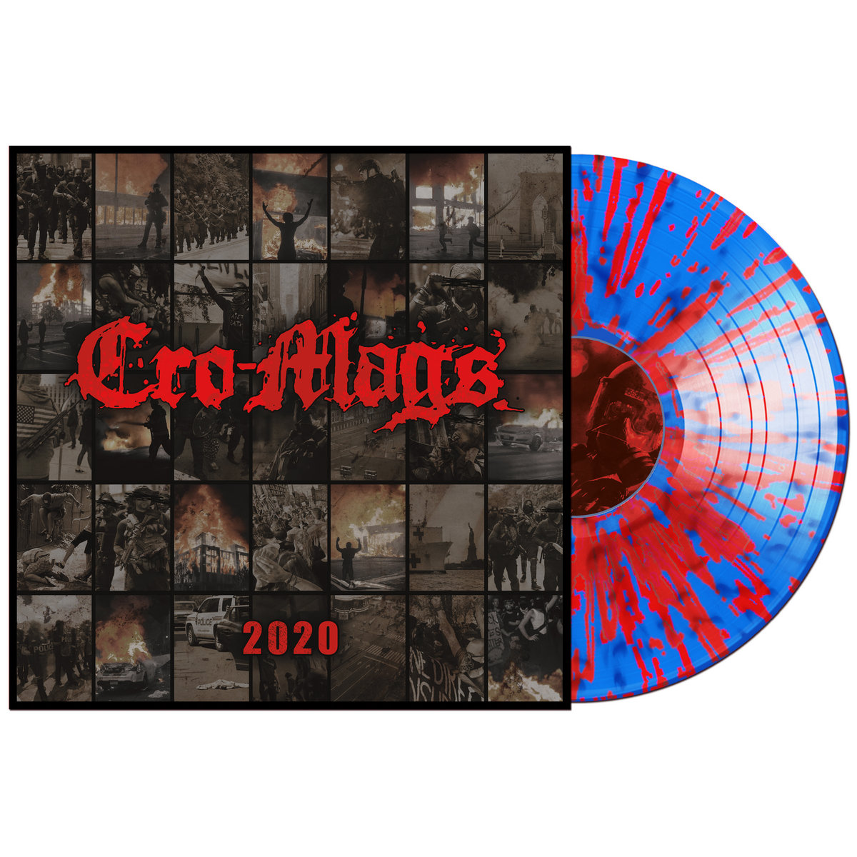 CRO-MAGS - 2020 LP (BLUE WITH RED SPLATTER) | Cro-Mags