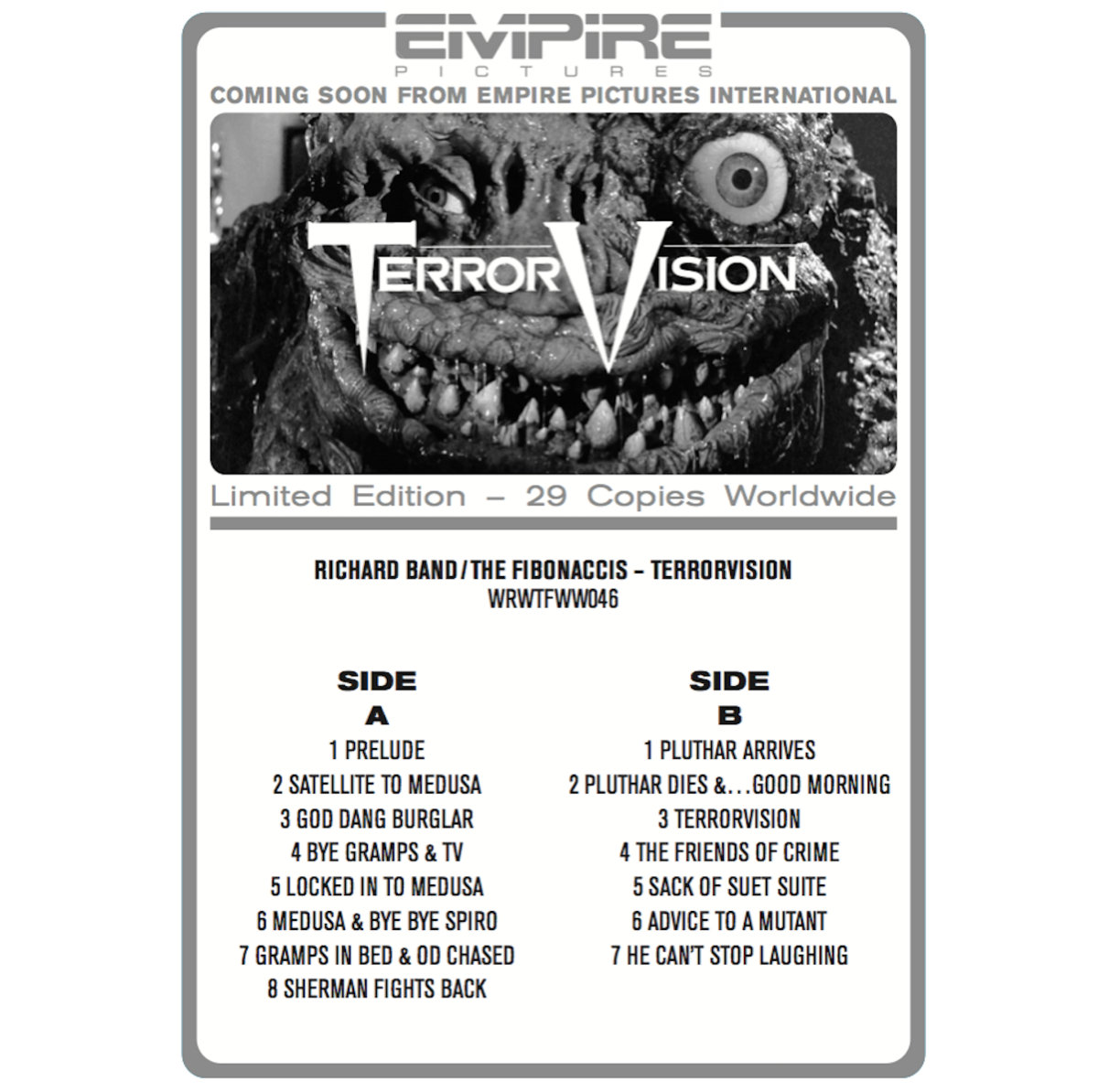 TerrorVision (Original Soundtrack) | Richard Band | WRWTFWW Records