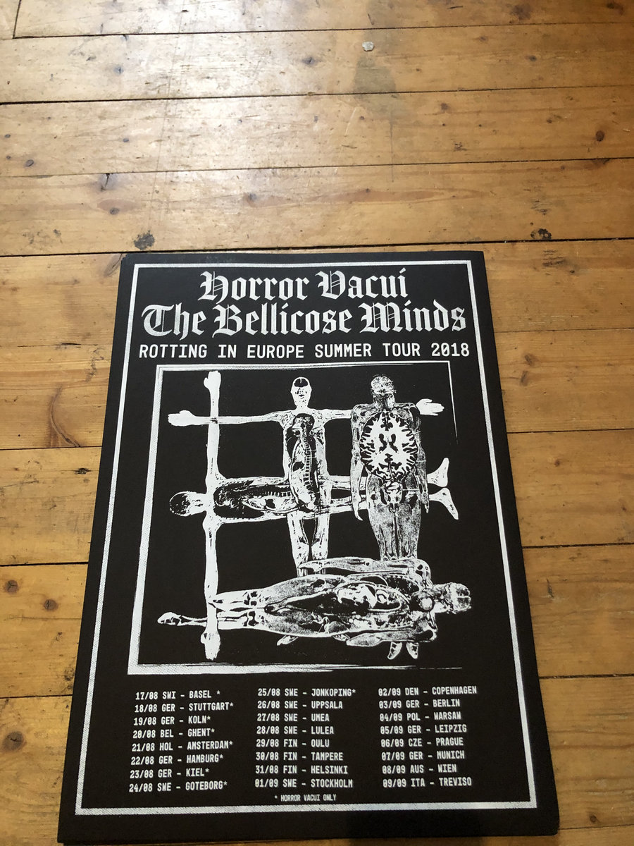 Horror Vacui / The Bellicose Minds Tour Poster | sabotagerecords