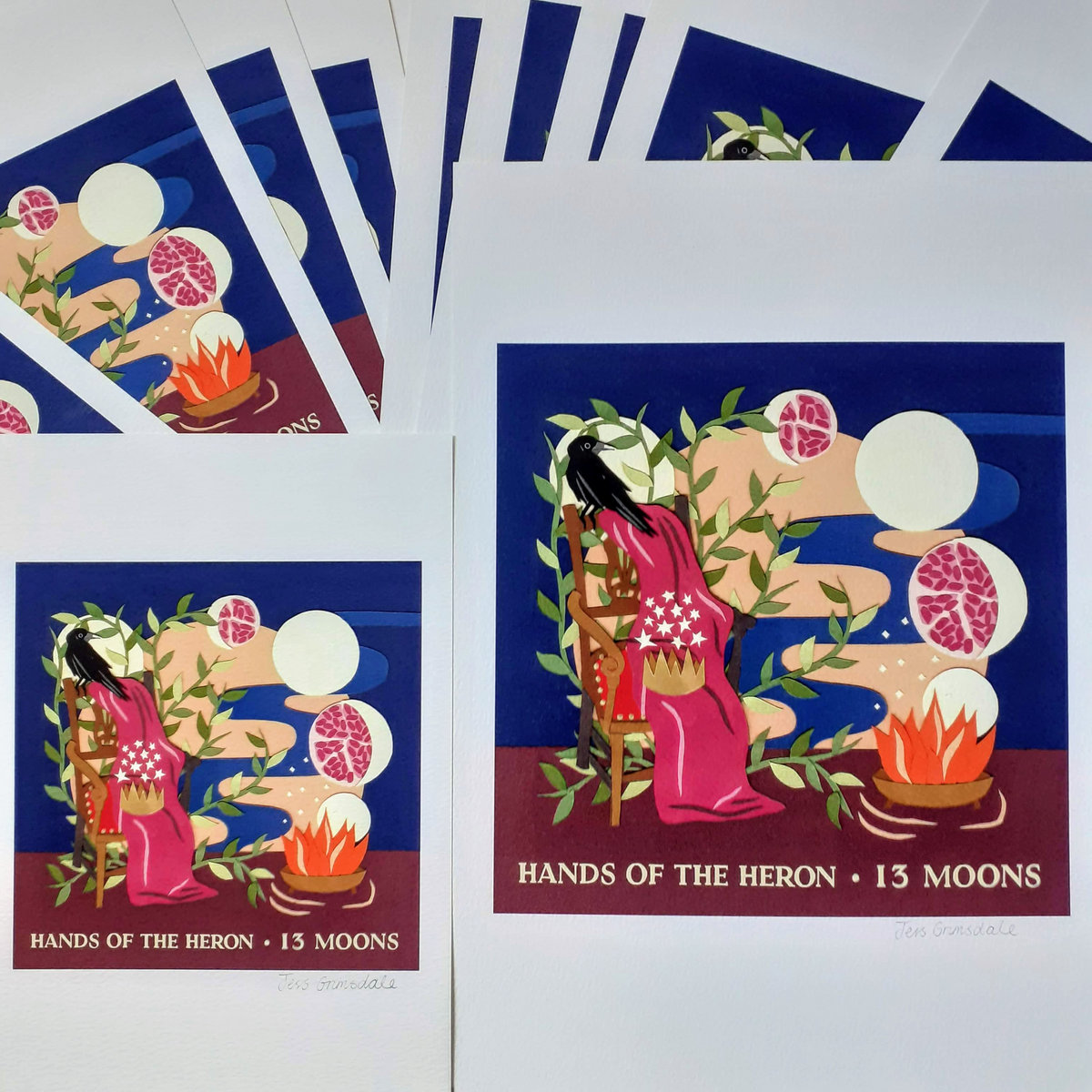 13 Moons artwork print (A3) | Cuculi Records