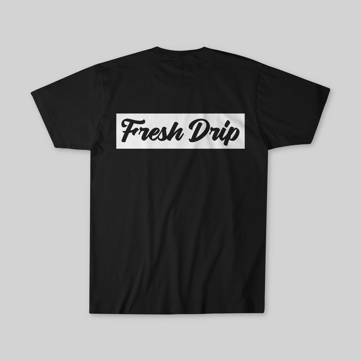 Black 'Fresh Drip' T-Shirt (White Print) | The Sauce Recordings