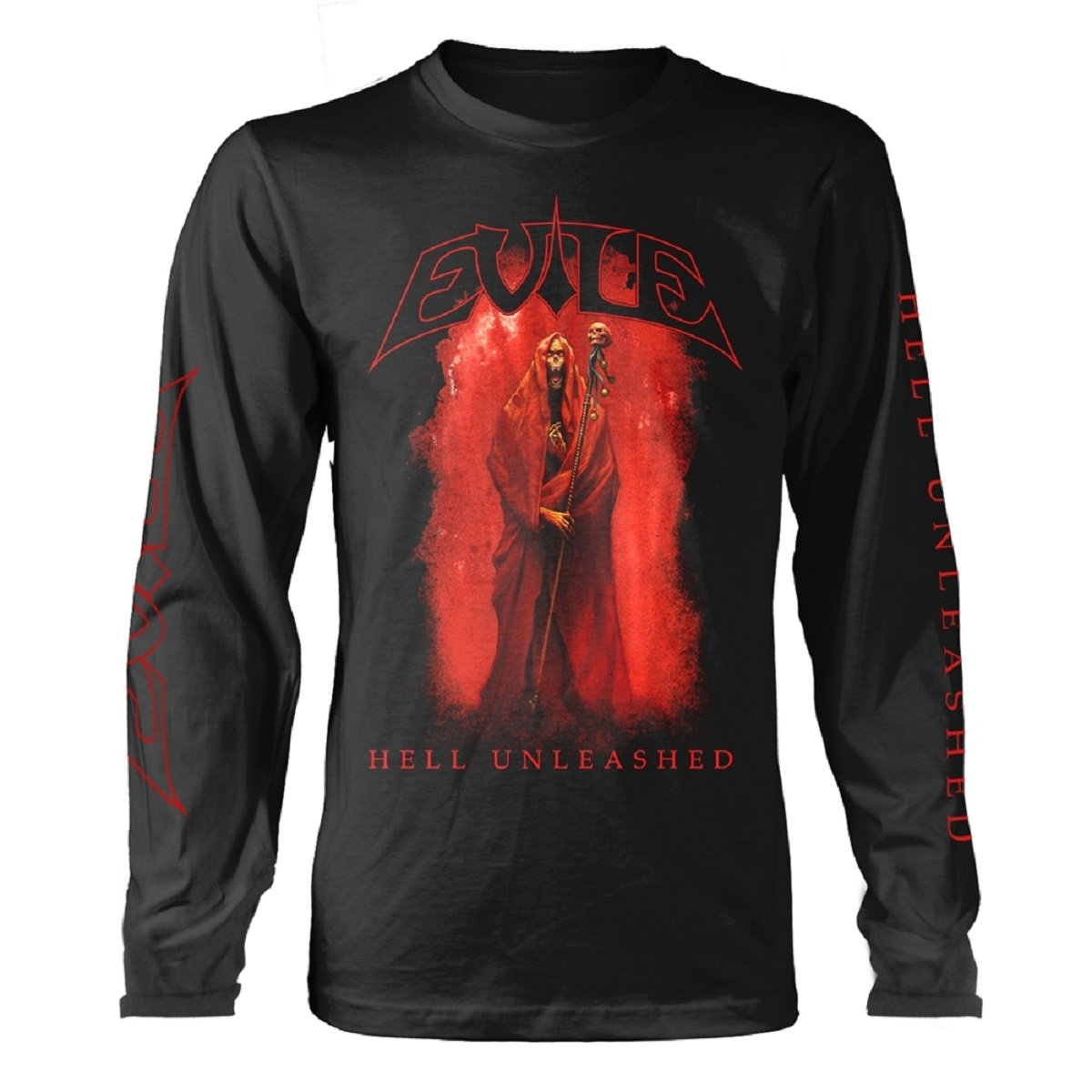 "Hell Unleashed" Black Long Sleeve T shirt | Evile