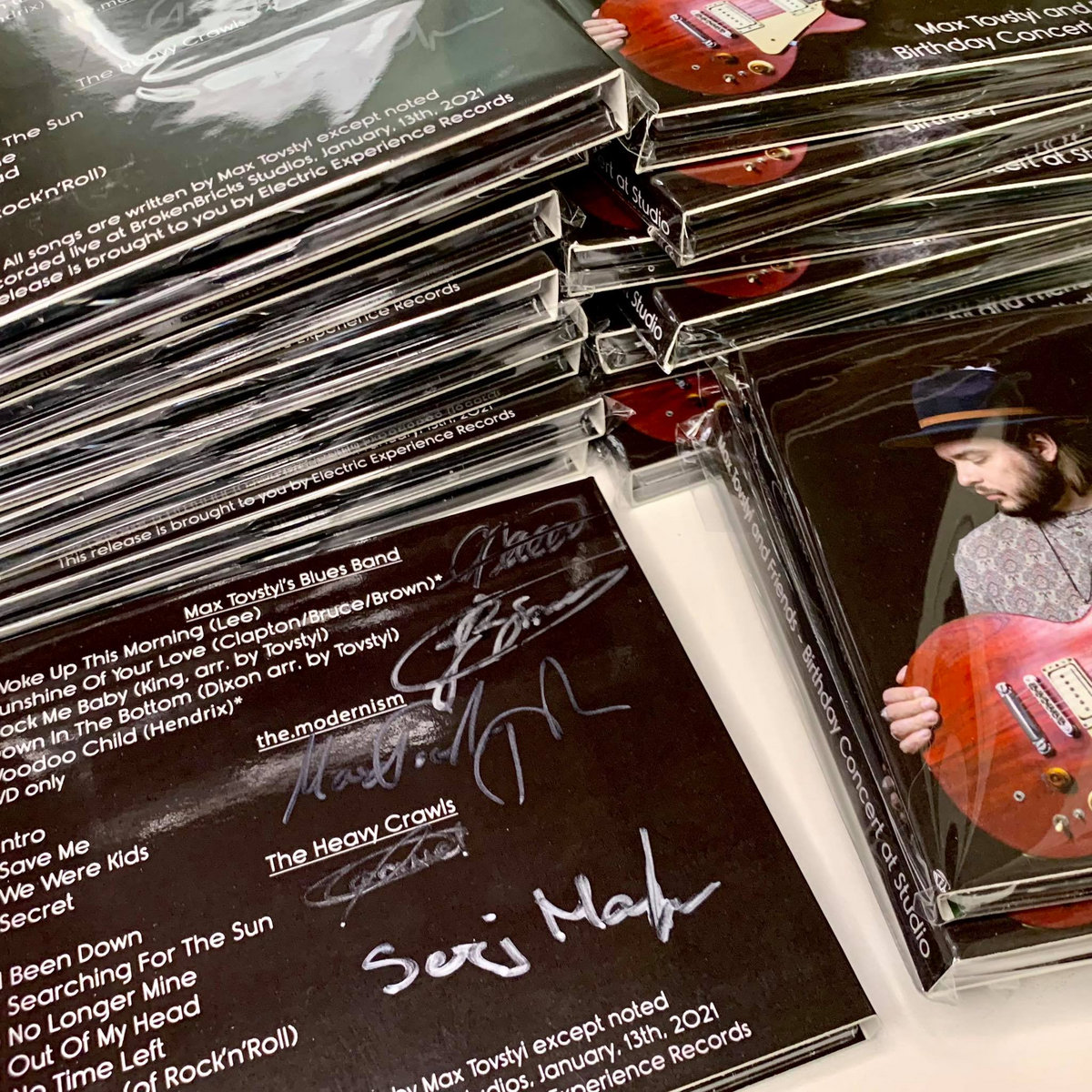 Limited Edition CD+DVD 2in1 signed by all bands' members. | Max Tovstyi