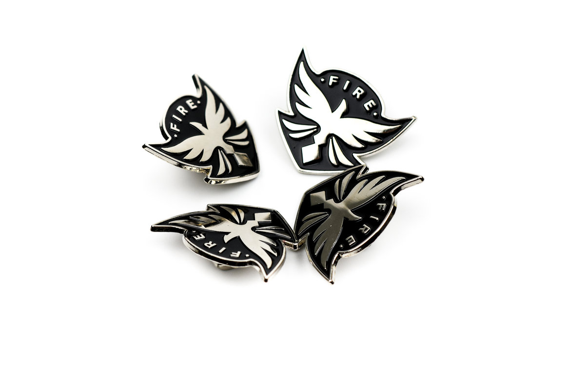 Fire Records 'Phoenix' Enamel Pin | Fire Records