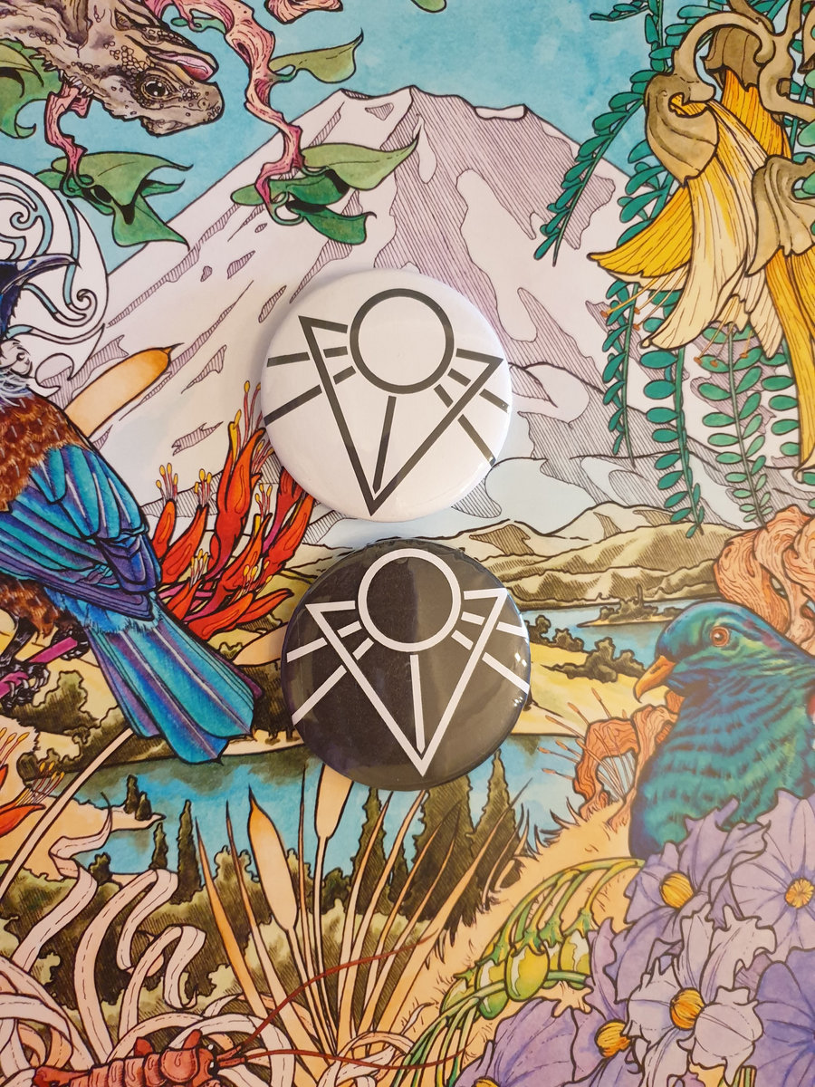 Black & White PDtS Logo Badges (two) | Pull Down the Sun